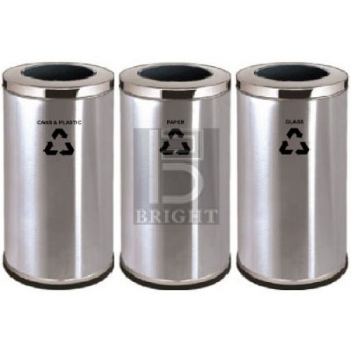 Stainless Steel Open Top Recycle Bin – OKB Project
